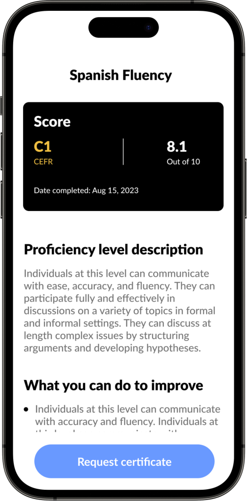 Assessment - Hallo - Learn Languages with AI Tutors
