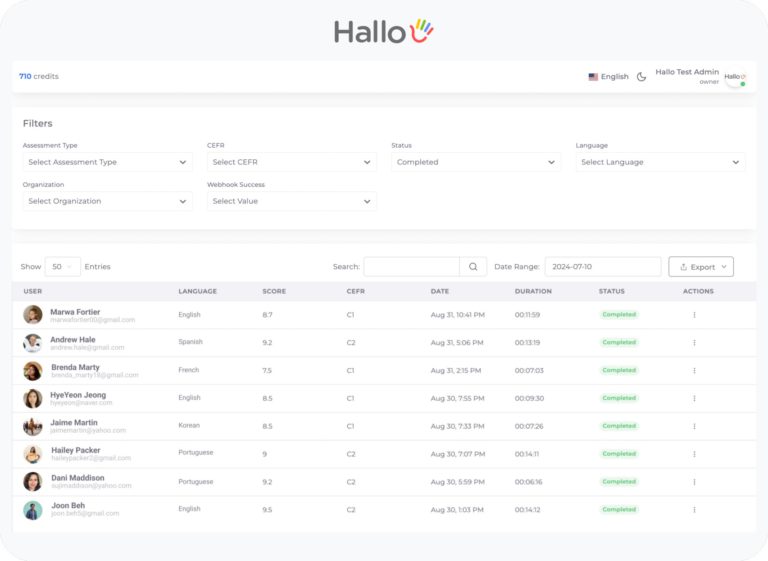 Home - Hallo - Learn Languages with AI Tutors