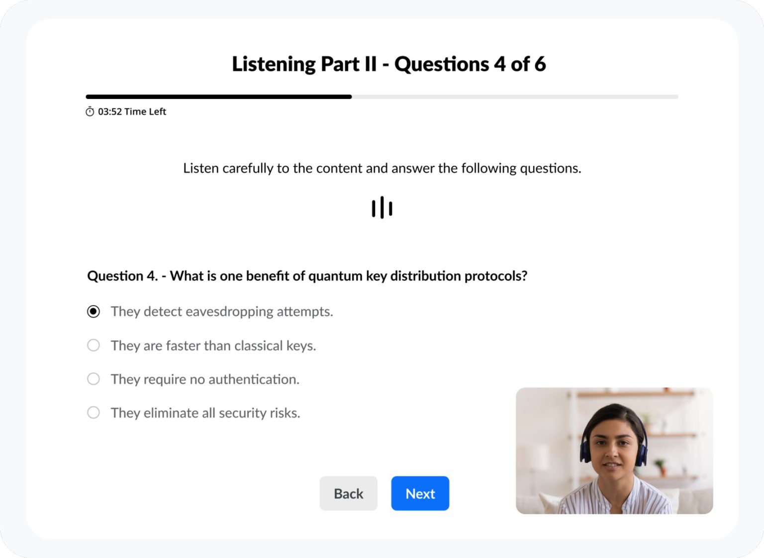 Listening - Hallo - AI-Powered Language Assessment