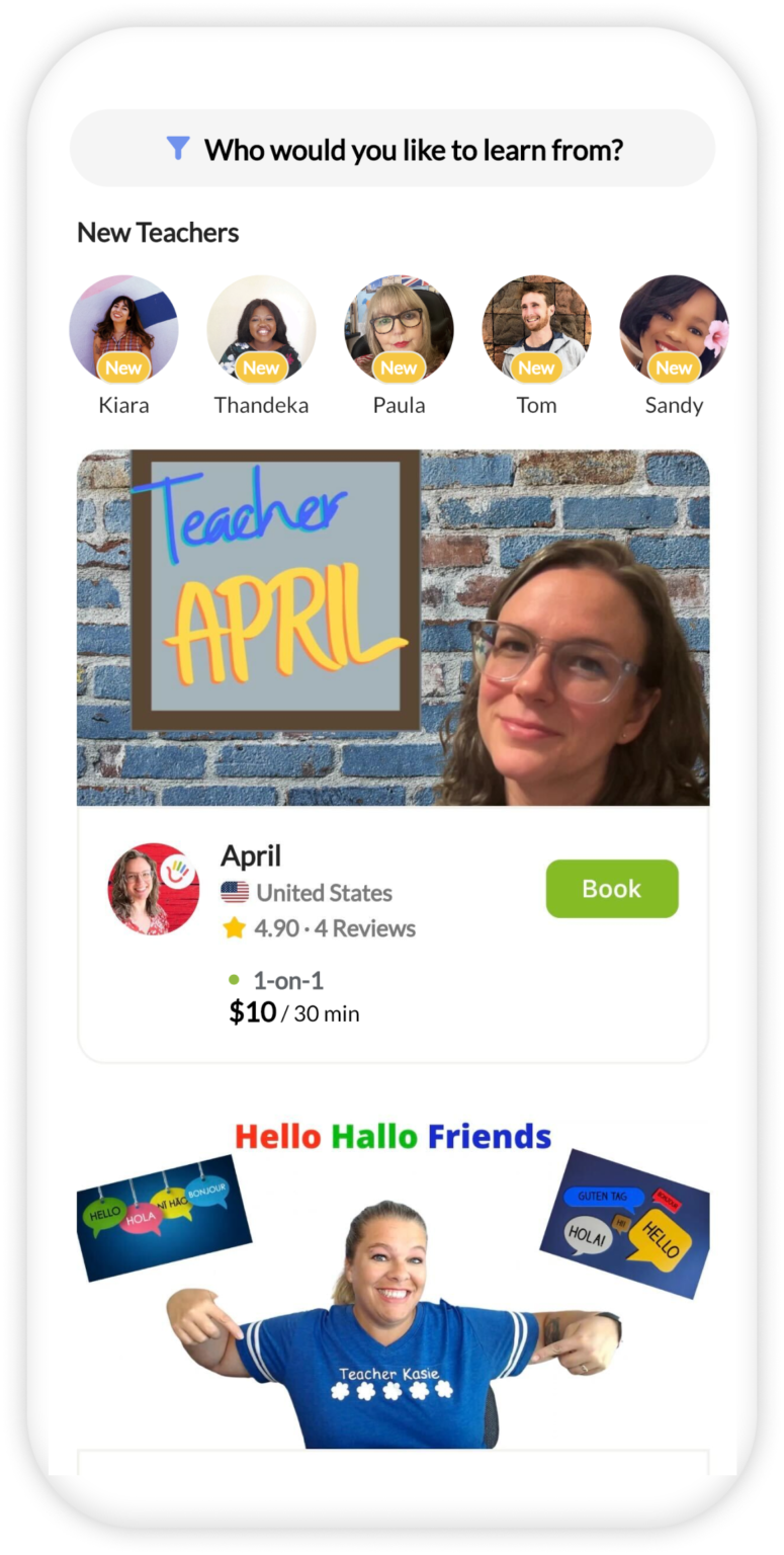 Hallo Kids - Hallo - Learn Languages with AI Tutors